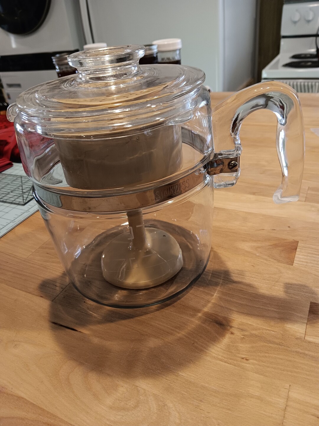 Vintage Pyrex Coffee Pot - Etsy