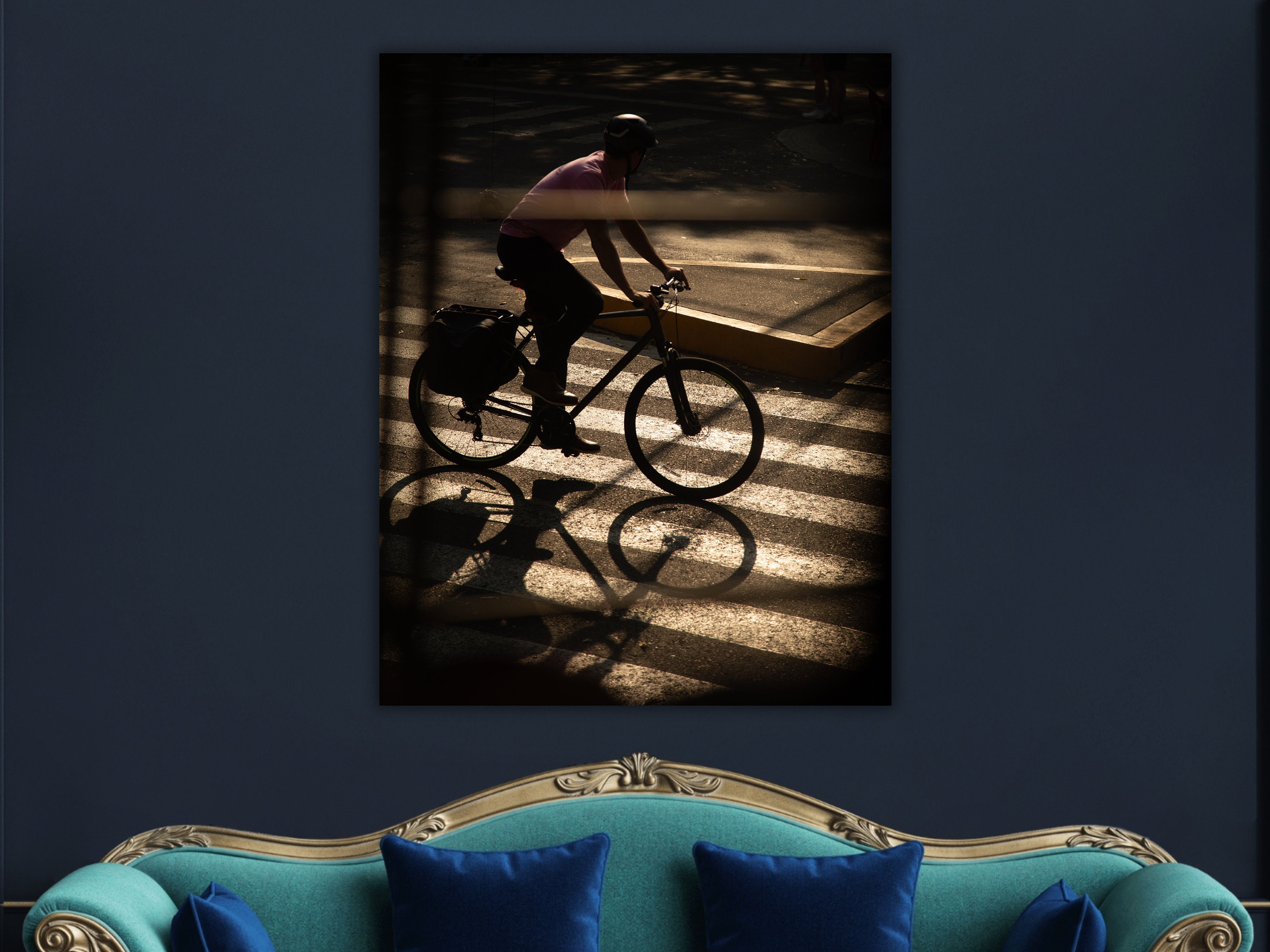 Cyclist Wall Art Acrylic Print Cyclist Wall Art Print Home Decor ...