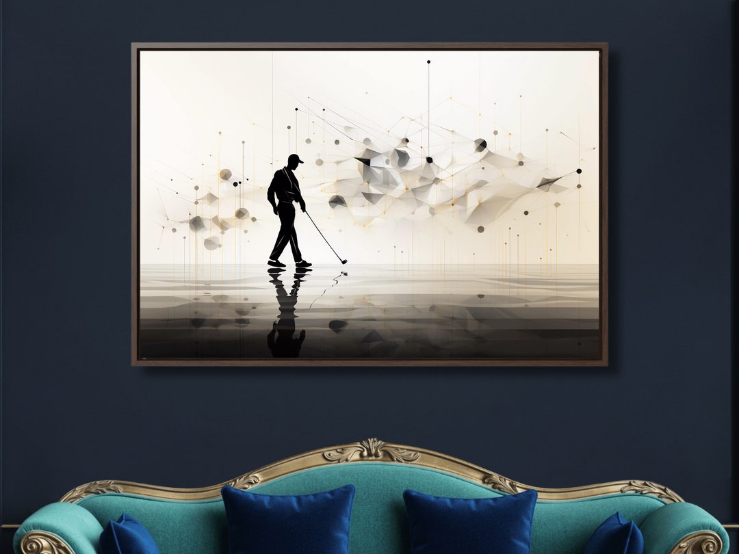 Golf Canvas Art Golf Prints Wall Art Golfer Canvas Sports Home Decor ...