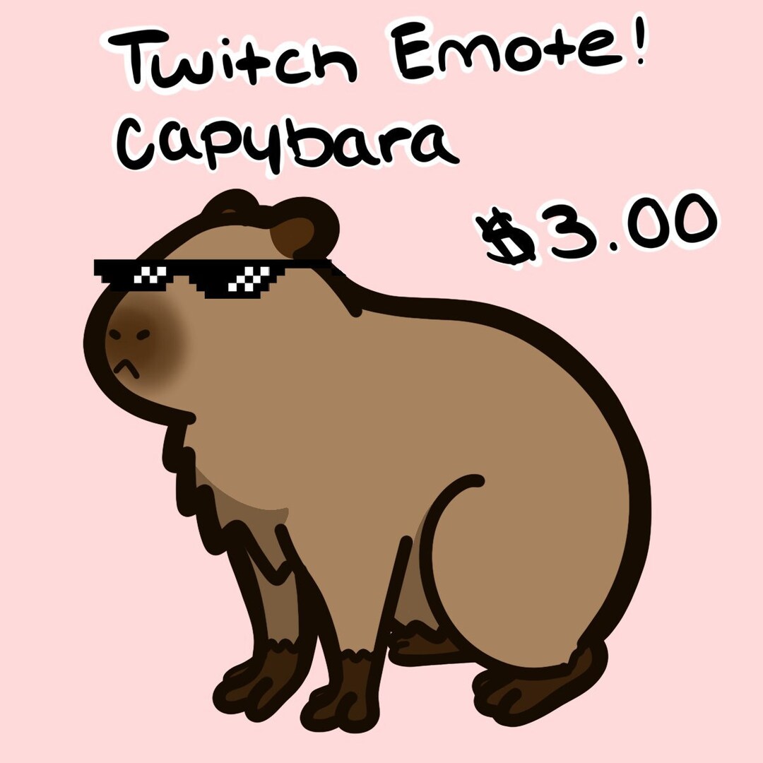 Capybara Twitch / Discord Emote - Etsy
