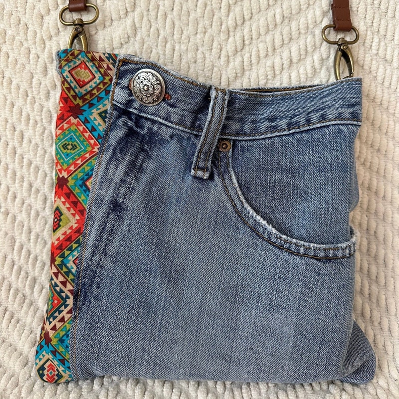 Blue Jean Purse - Etsy