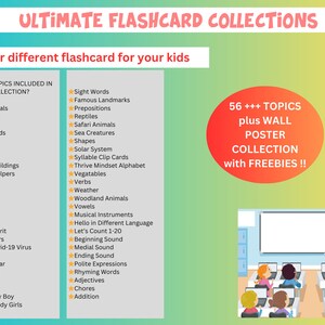 Unique Flashcards Ready and Easy to Print Digital Copy With 52 ++ Topic ...
