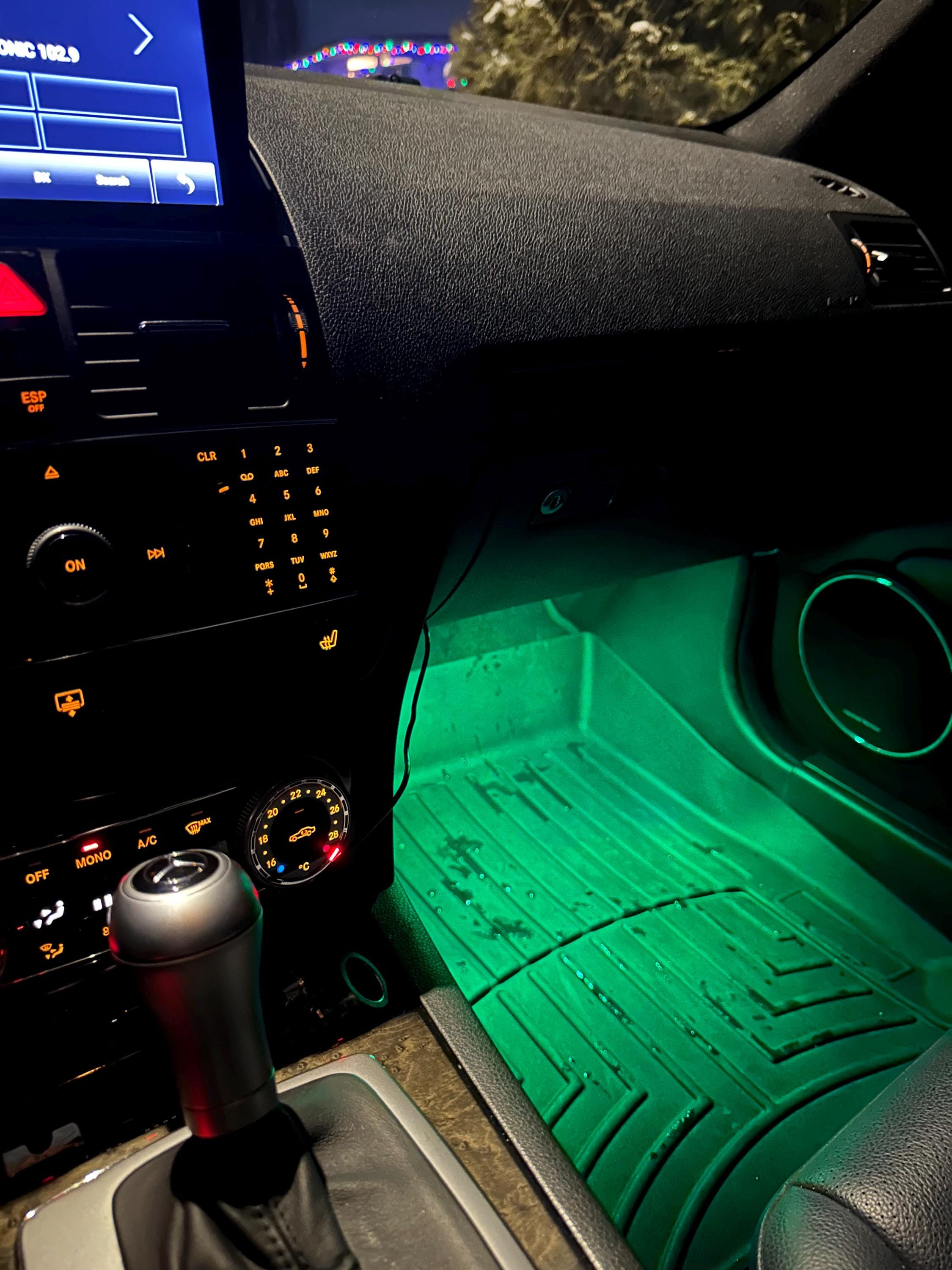 LED Car Ambient Lighting Roof Ceiling Mood Lights Reading Lamp Interior ...