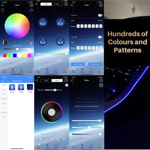 Car Interior Leds Neon Lights Wire EL Strip Led Ambient Atmosphere ...