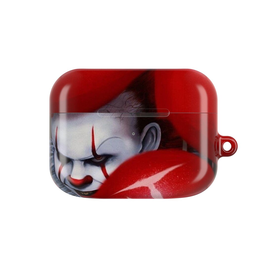 Pennywise Clown AirPod Case | Creepy Red Balloon Horror Design | Scary ...