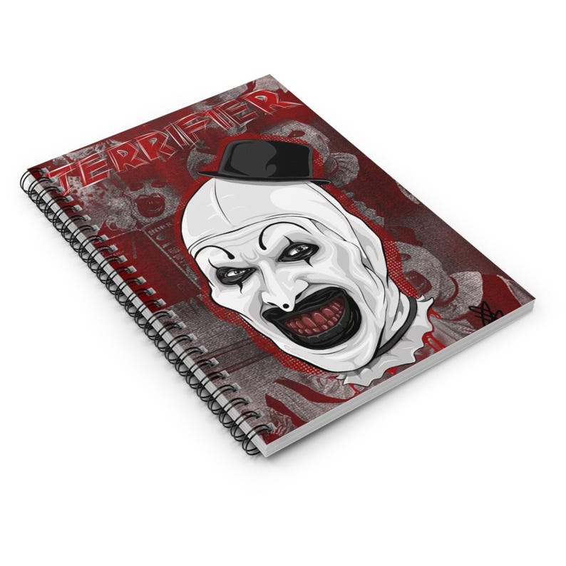 Terrifier Art the Clown Notebook Spiral Notebook | Horror Sketchbook ...