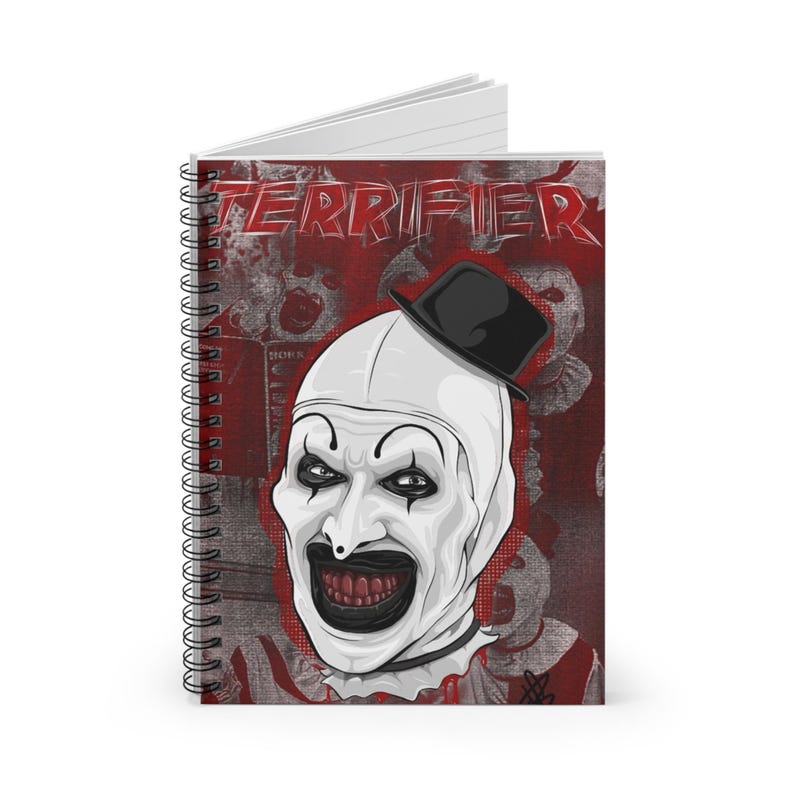 Terrifier Art the Clown Notebook Spiral Notebook | Horror Sketchbook ...