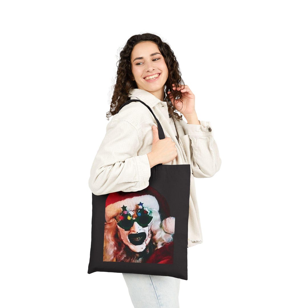 Christmas Art the Clown Tote Bag Creepy Horror Gift Terrifier Spooky ...