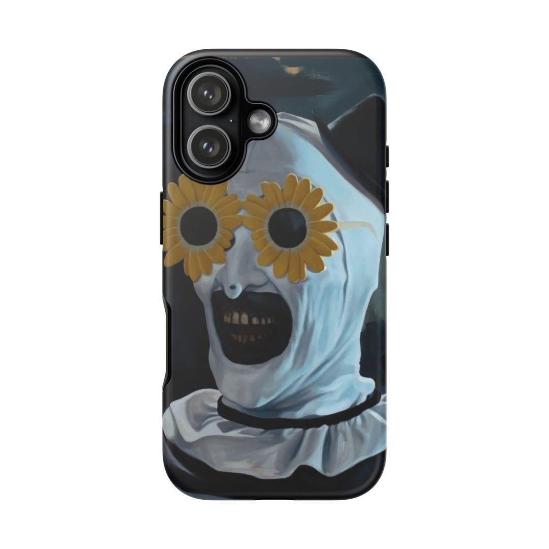 Art the Clown Terrifier With Sunflower Glasses Phone Case | Tough Cases ...