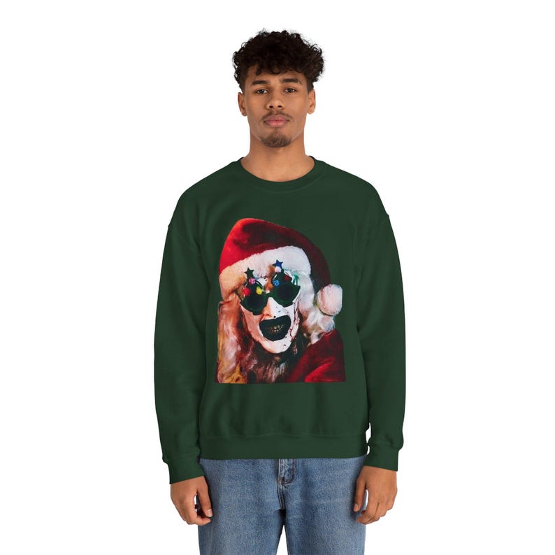 Art the Clown Terrifier Christmas Crewneck Sweatshirt - Holiday Jumper ...