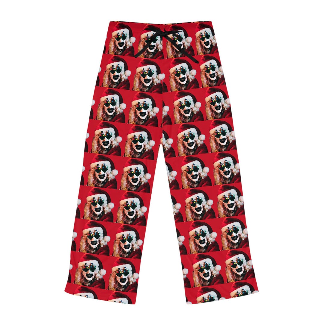 Santa Terrifier Face Pajama Pants | Women's Lounge Trousers - Etsy