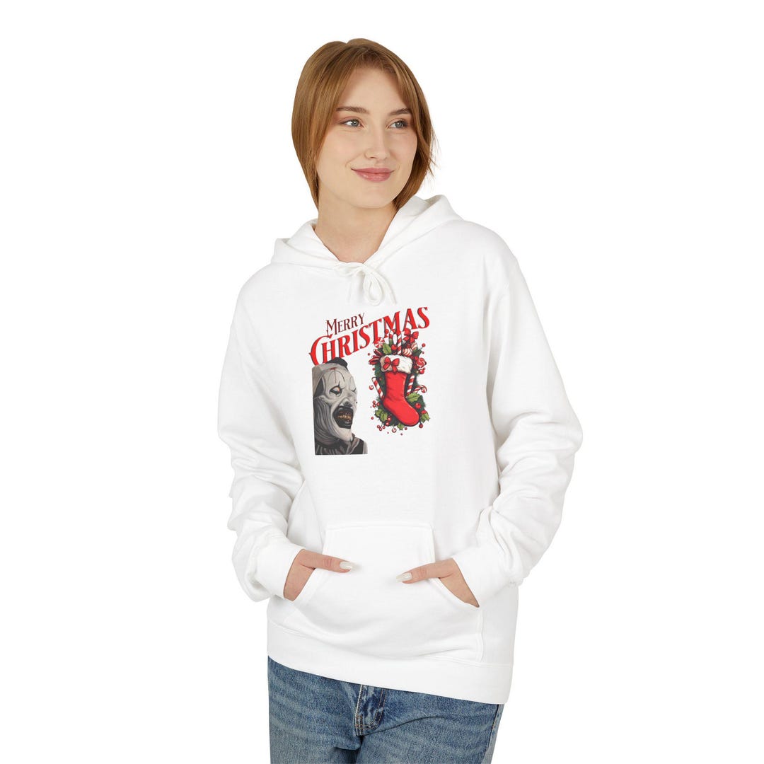 Art the Clown Terrifier Christmas Design Hoodie | Holiday - Etsy