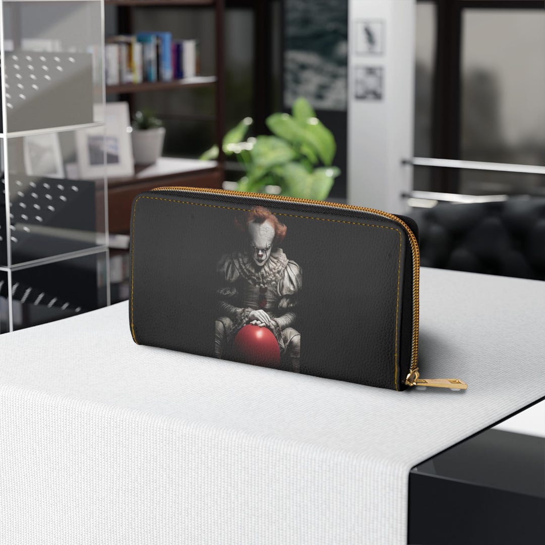 IT Pennywise Creepy the Dancing Clown With Red Balloon Zipper Wallet ...