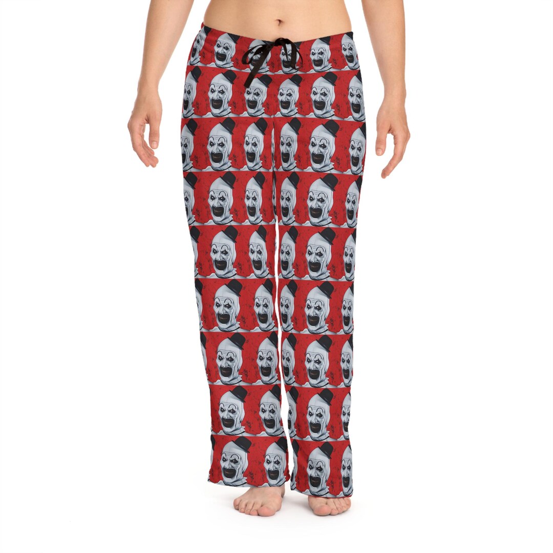 Art the Clown Terrifier Creepy Face Pajama Pants | All Over Print - Etsy