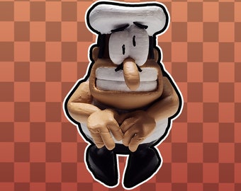 Handpainted Peppino Spaghetti Figure From Pizza Tower - Etsy