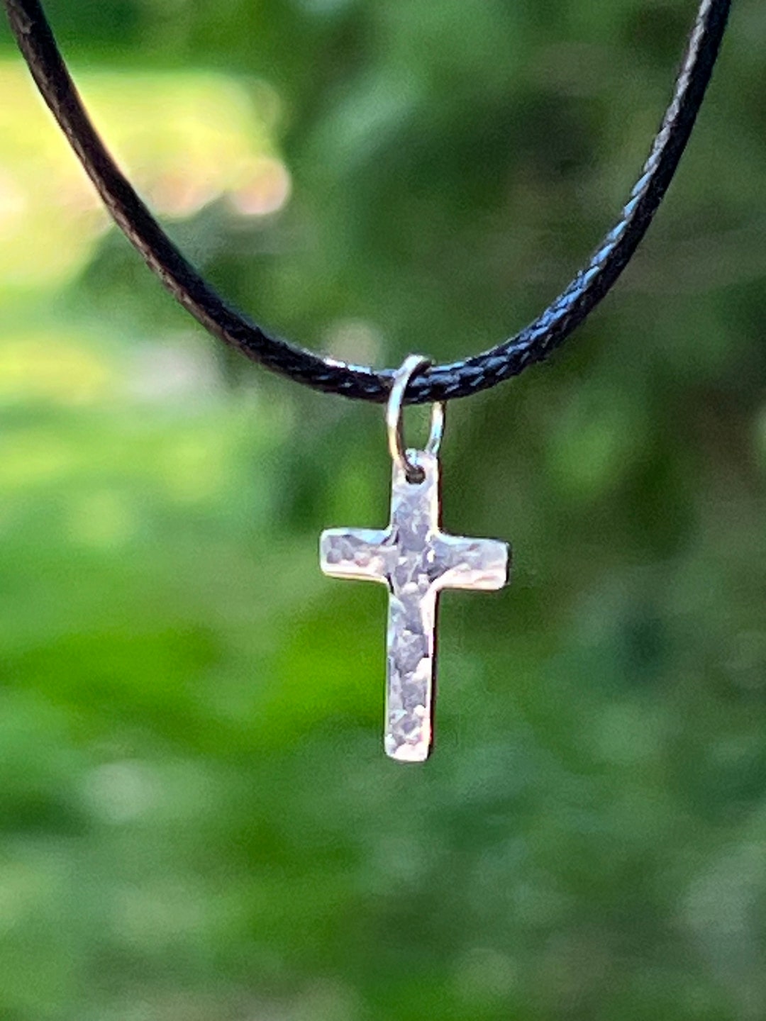 Hammered Stainless Steel Commitment Cross - Etsy