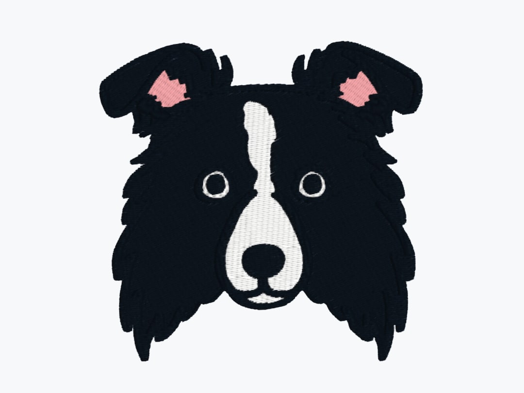 Border Collie Machine Embroidery File Design 4 X 4 Inch Hoop Dog ...