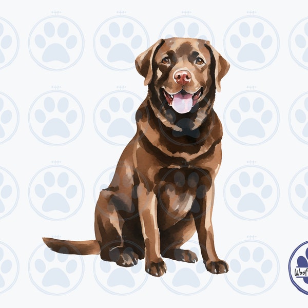 Brown Lab Clip Art - Etsy