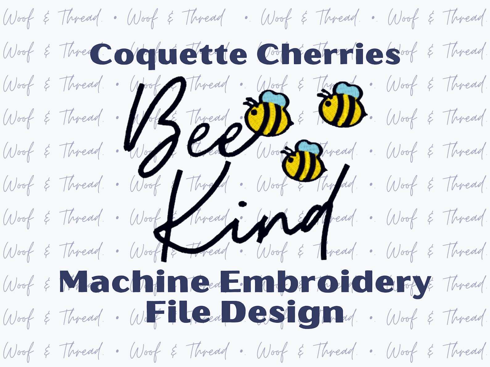 Bee Kind Embroidery File Design 4 X 4 Inch Hoop, Embroidery Design ...
