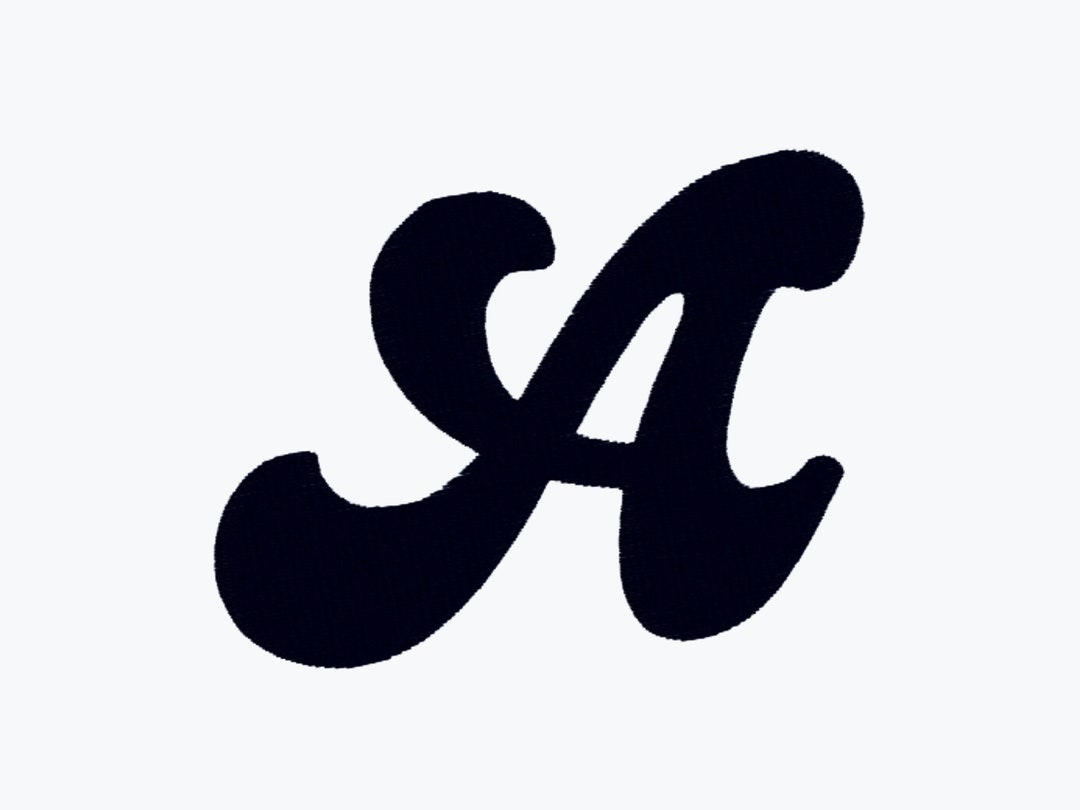 Retro Embroidery Font Letters Mini Machine Embroidery, 4 X 4 Inch ...