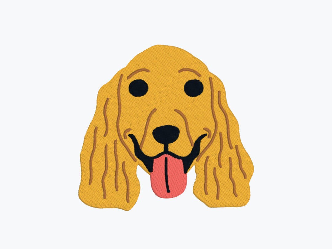 Cocker Spaniel Machine Embroidery File Design 4 X 4 Inch Hoop Dog ...