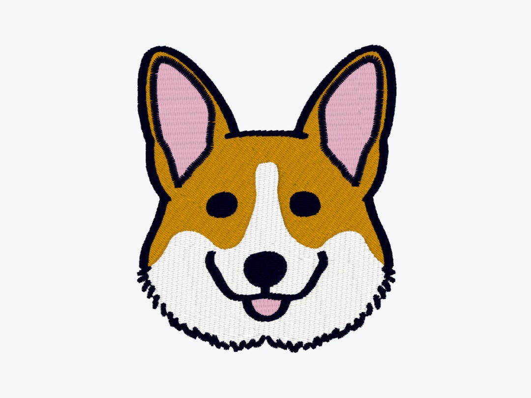 Corgi Machine Embroidery File Design 4 X 4 Inch Hoop Corgi Embroidery ...