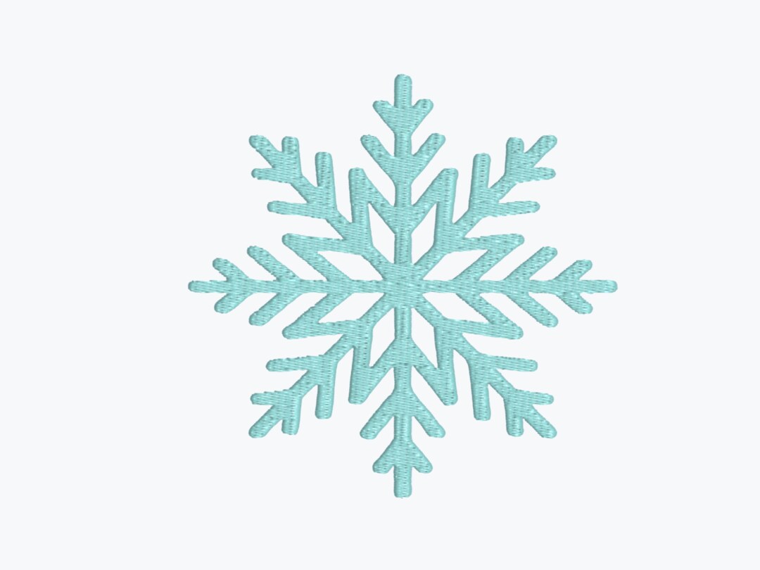 Snowflake Machine Embroidery File 4 X 4 Inch Hoop, Winter, Snow, Xmas ...