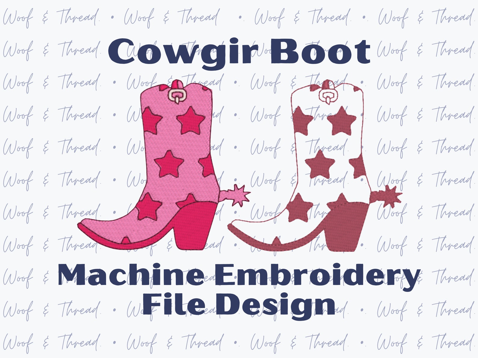 Cowgirl Boot Embroidery File Design 4 X 4 Inch Hoop Texas, Trendy, Y2K ...