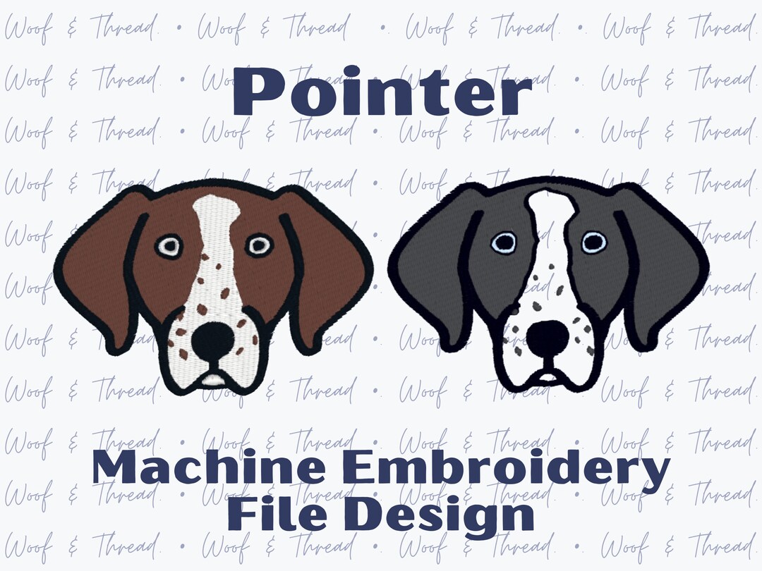 Pointer Dog Machine Embroidery File Design 4 X 4 Inch Hoop Pointing Dog ...