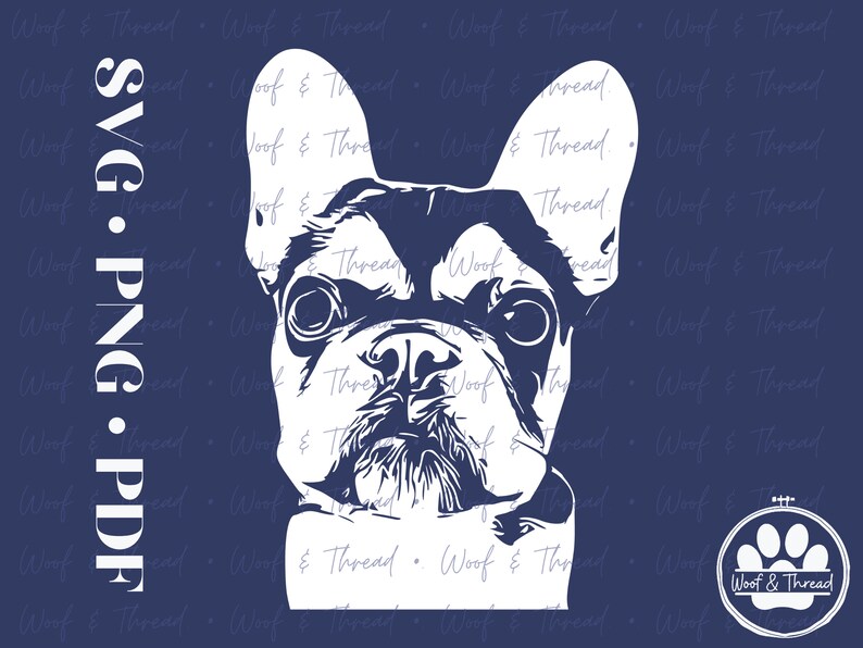 Frenchie 4 Clipart Dog Clipart Line Art Dog Dog - Etsy
