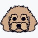 Cockapoo Machine Embroidery File Design 4 X 4 Inch Hoop Cockapoo ...