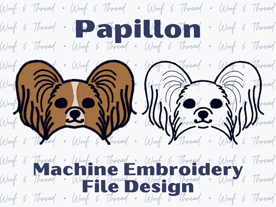 Papillon Machine Embroidery File Design 4 X 4 Inch Hoop Papillon ...