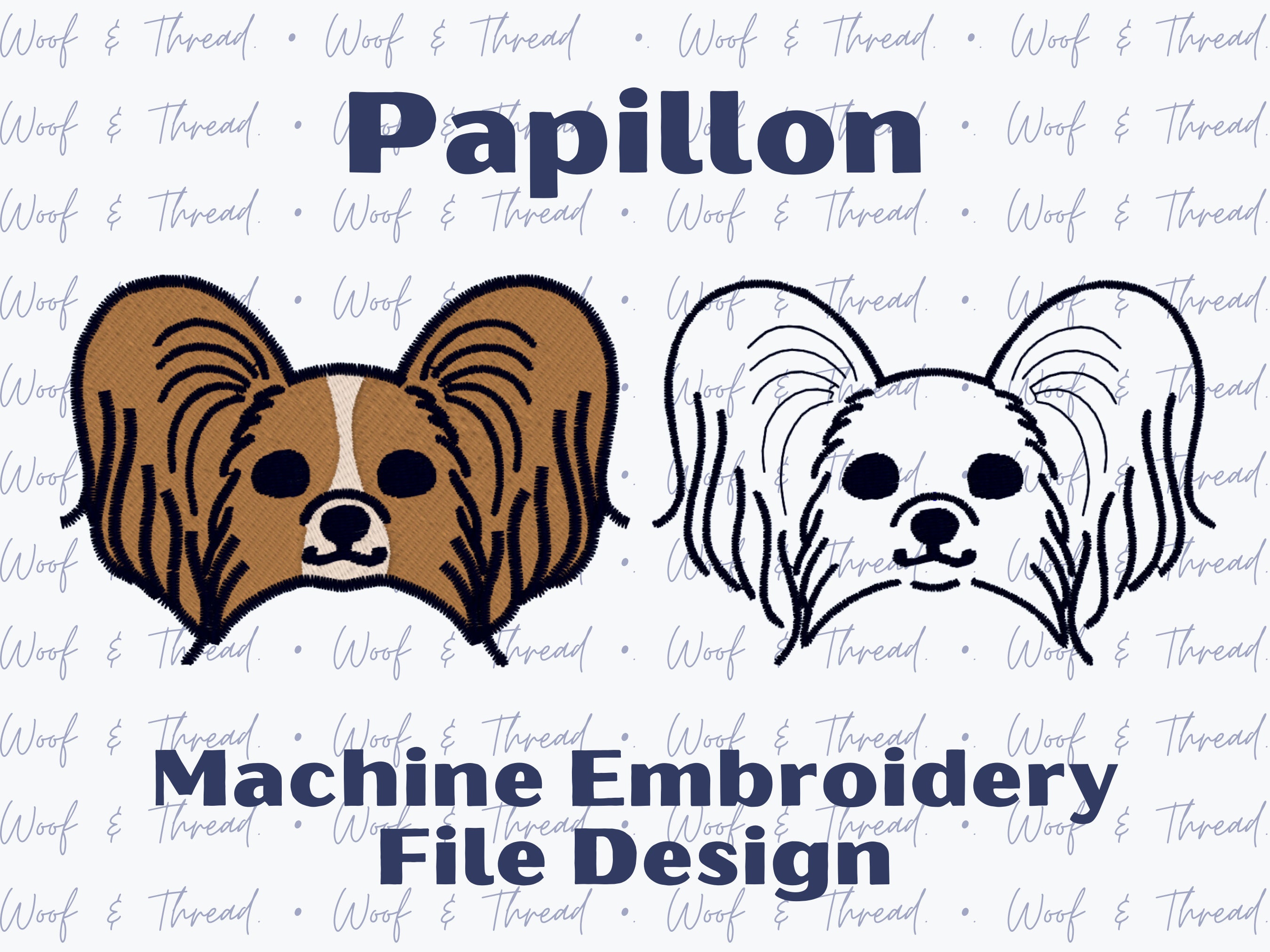 Papillon Machine Embroidery File Design 4 X 4 Inch Hoop Papillon ...