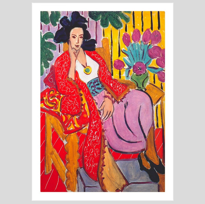Henri Matisse Red Robe Art Print - Etsy