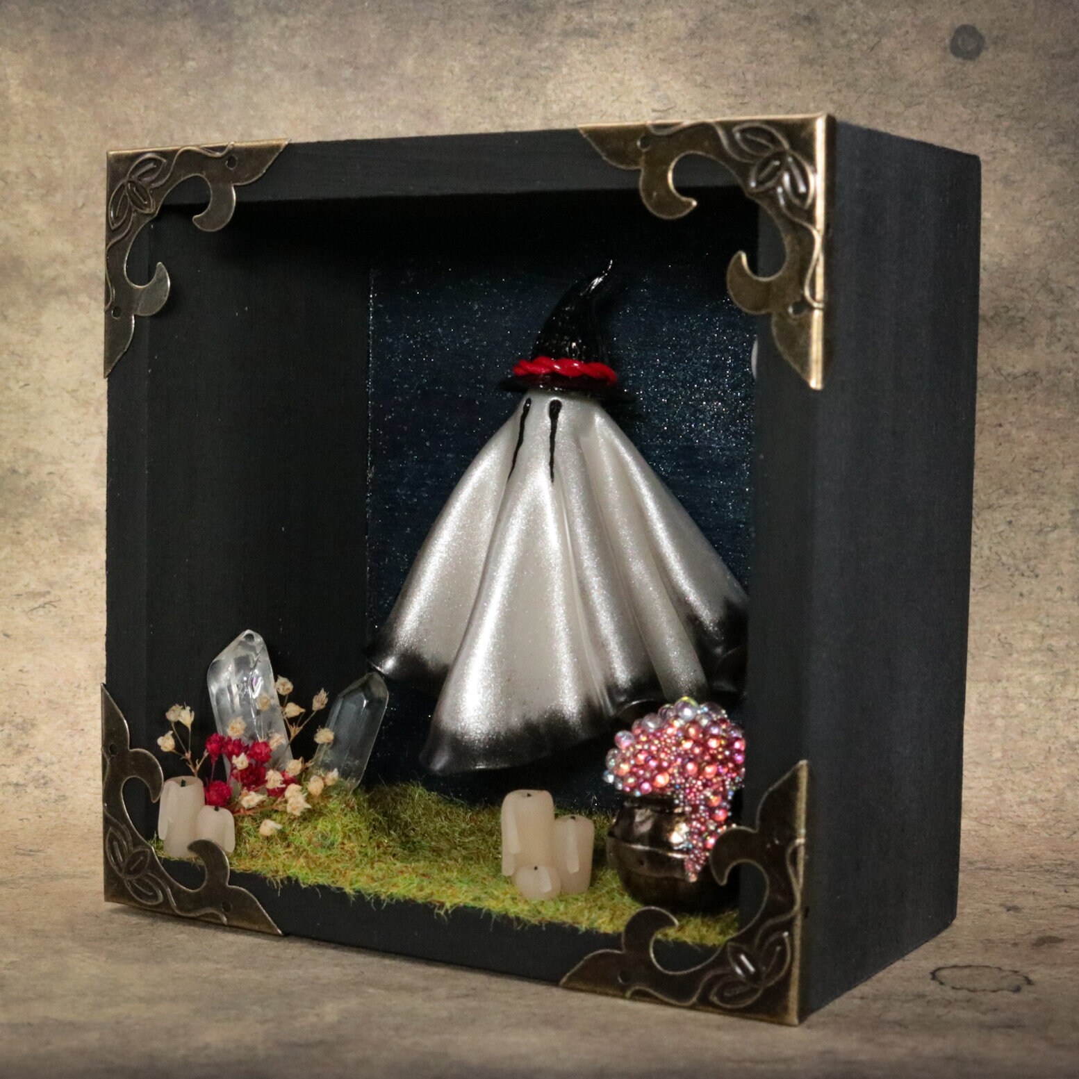 Floating Dark Witch Ghost Story Box / Shadow Box Diorama - Etsy