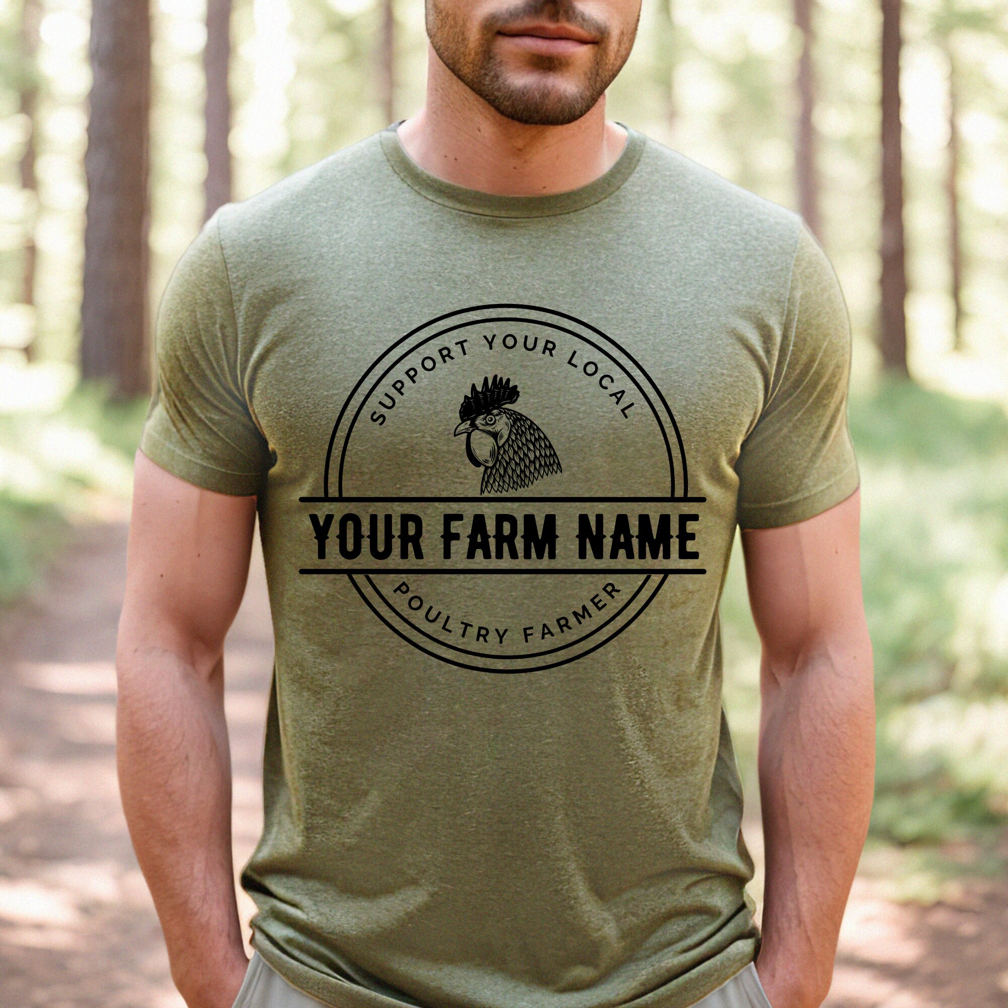 Custom Farm Name Shirt, Custom Farm Shirt, Custom Poultry Farm Shirt ...