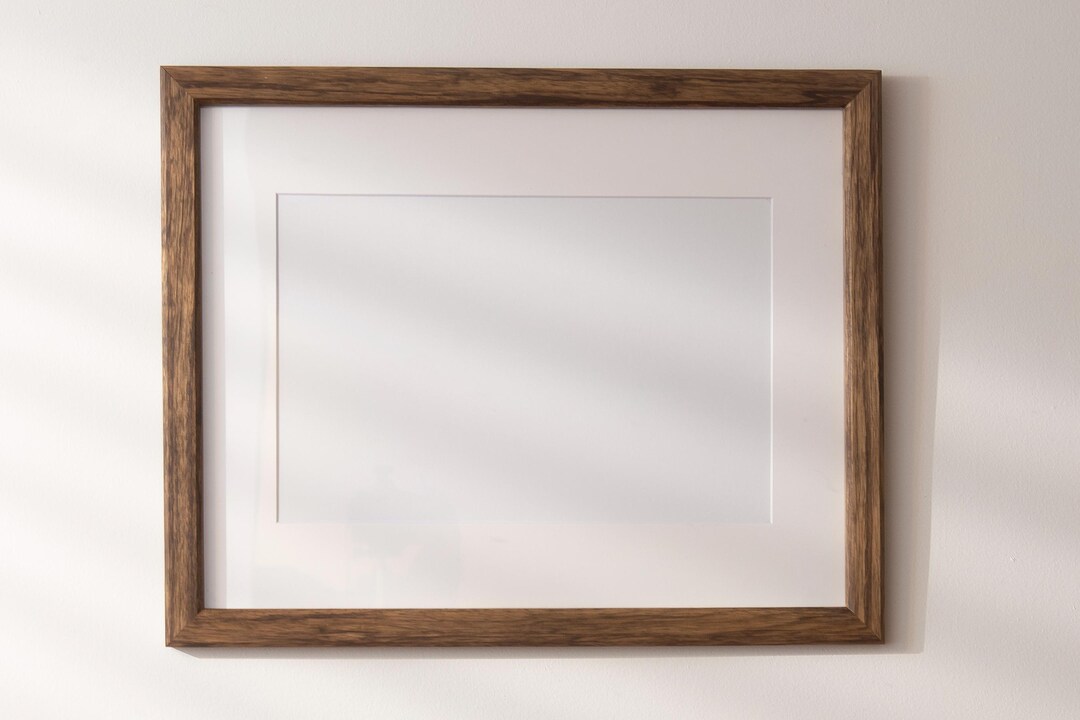 Handmade Hickory Picture Frame With Mat (18x24) - Etsy