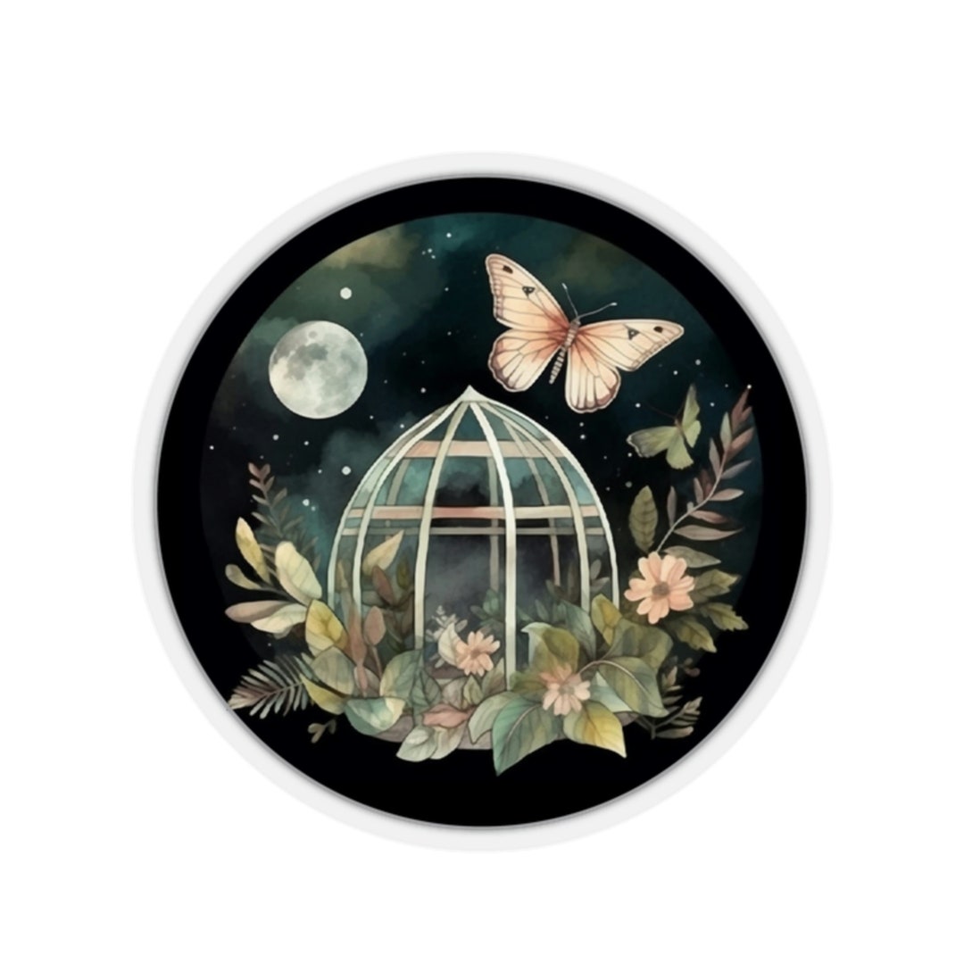 Moth Sticker, Gardener, Moth, Moth Lover, Sticker, Greenhouse Laptop ...