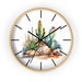 10 Watercolor Cactus Wall Clock , Cactus Wall Clock , Botanical Wall ...