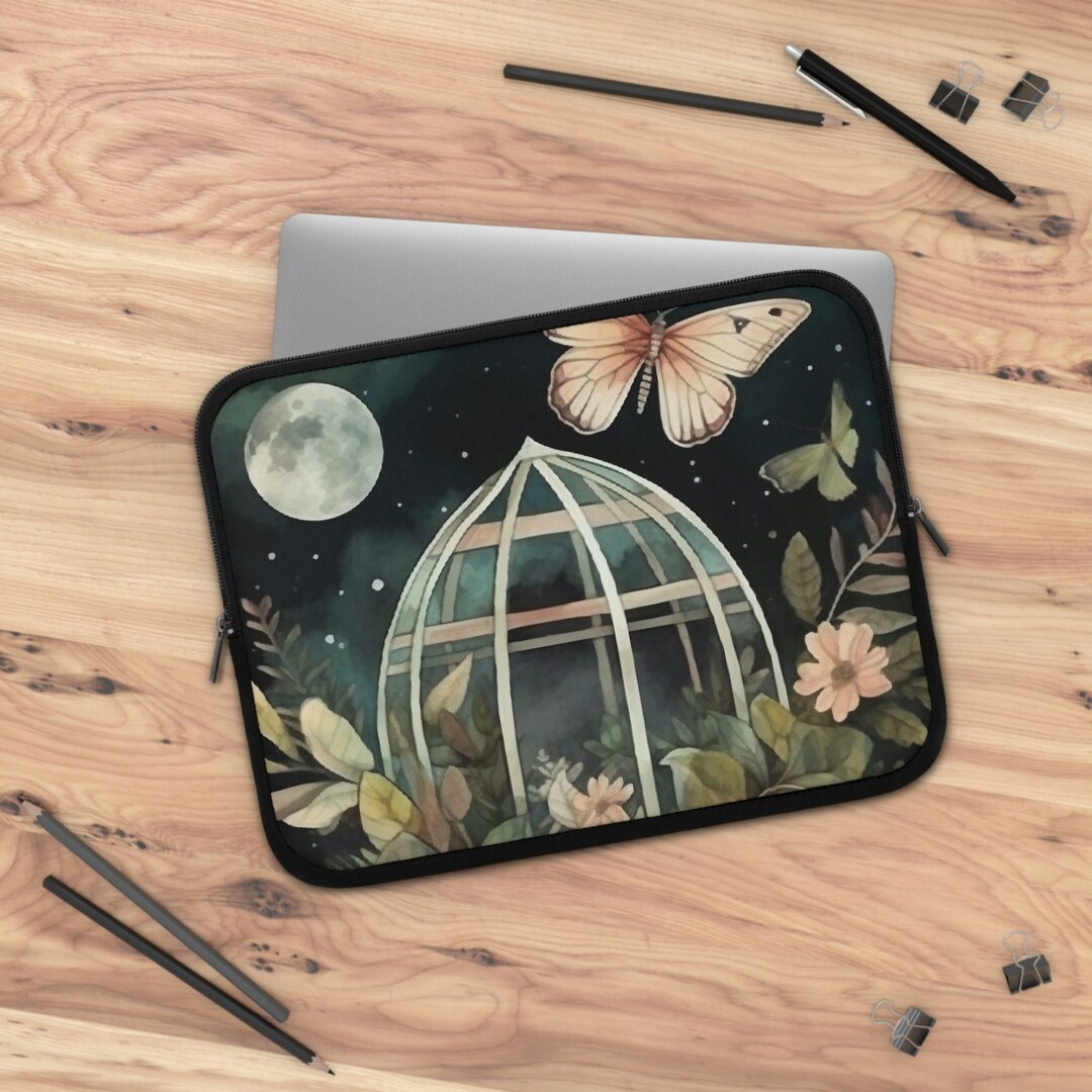 Watercolor Moth Laptop Sleeve, Moth Laptop Sleeve, Botanical Laptop ...