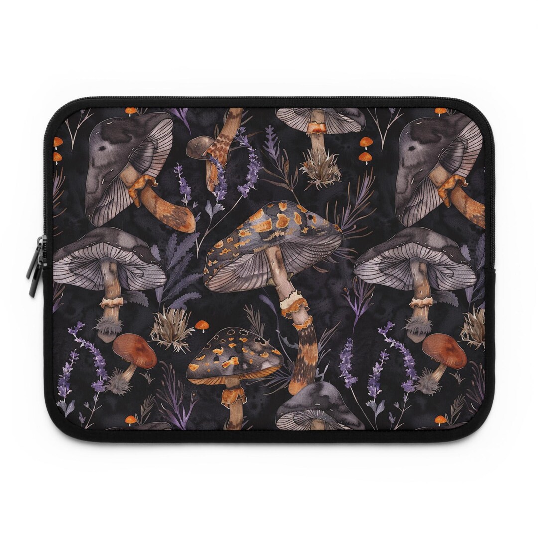 Watercolor Mushroom Laptop Sleeve, Moon Fairycore Fungi Case, 13 15 ...