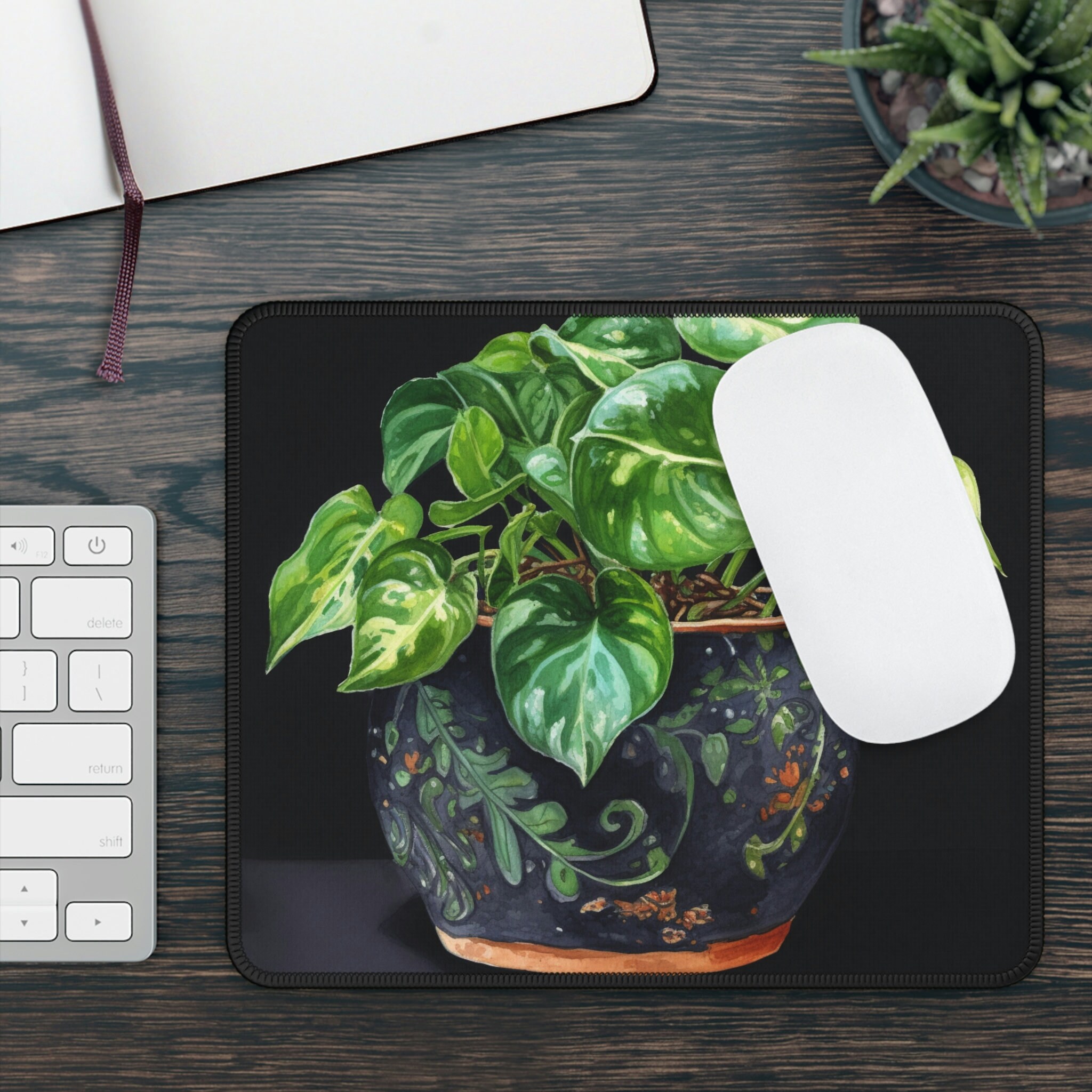Pothos Plant Mouse Pad: Cottagecore Desk Decor - Etsy
