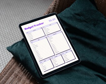 Printable Monthly Budget, Blue and Green, Monthly Income & Expense ...