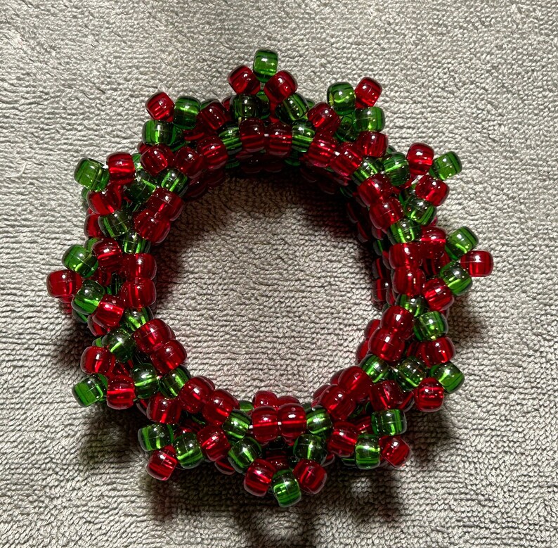Christmas / Holiday Kandi Mini Rotating Cuff - Etsy
