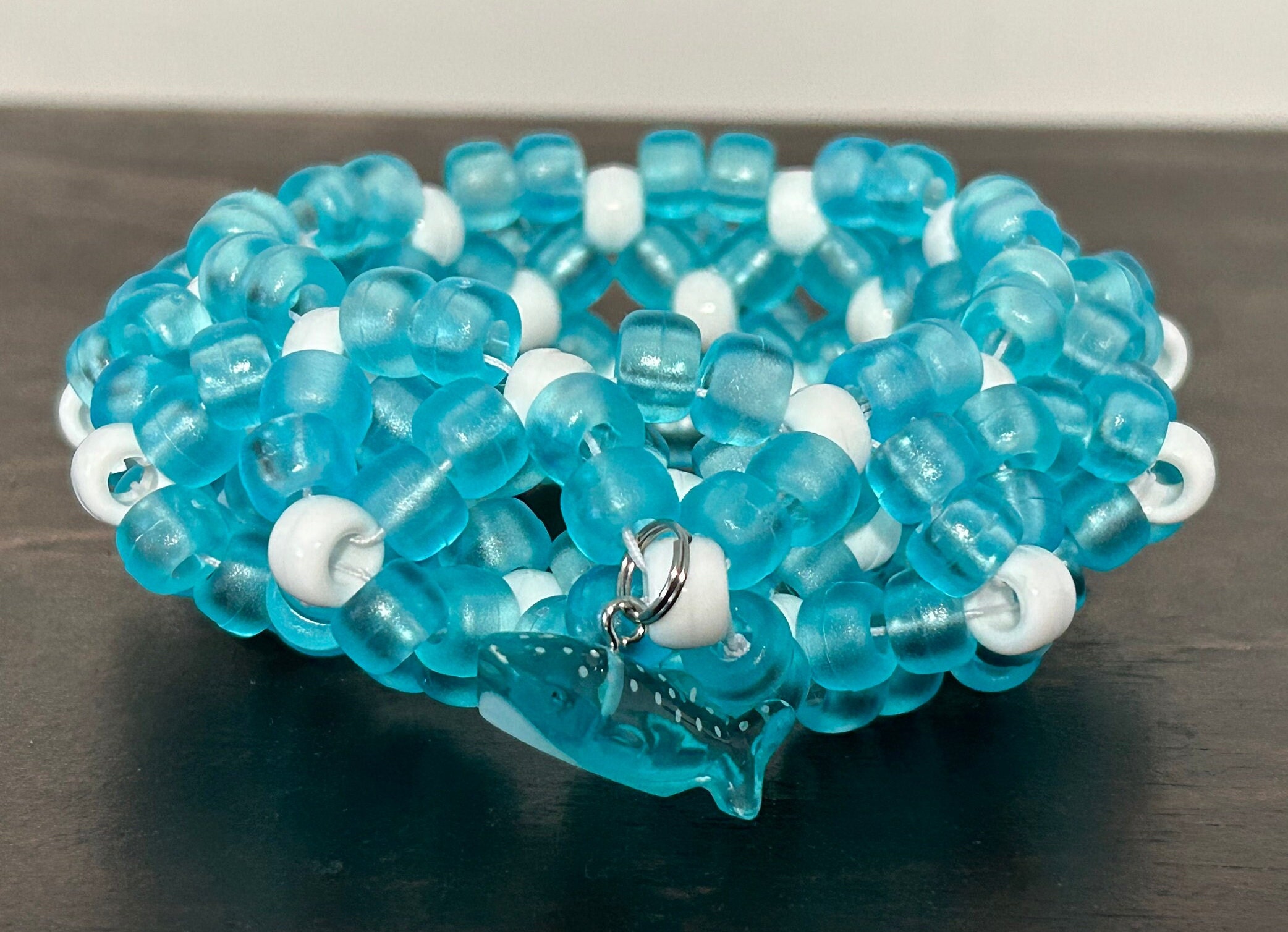 Whale Shark Kandi 3D X Base Cuff - Etsy