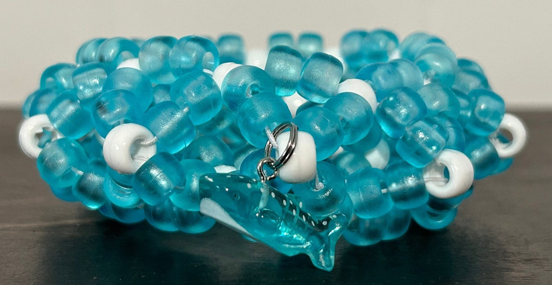 Whale Shark Kandi 3D X Base Cuff - Etsy