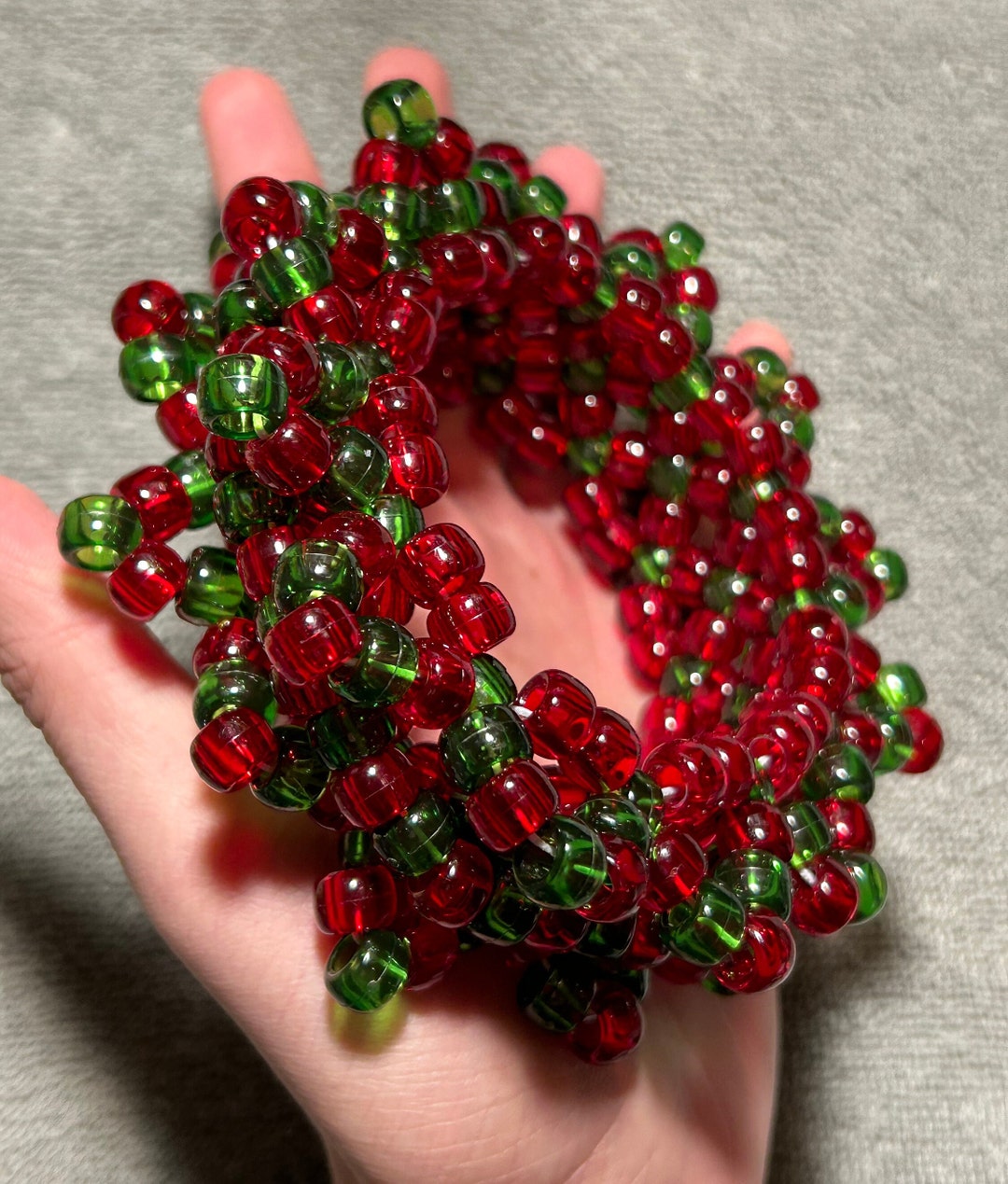 Christmas / Holiday Kandi Mini Rotating Cuff - Etsy UK