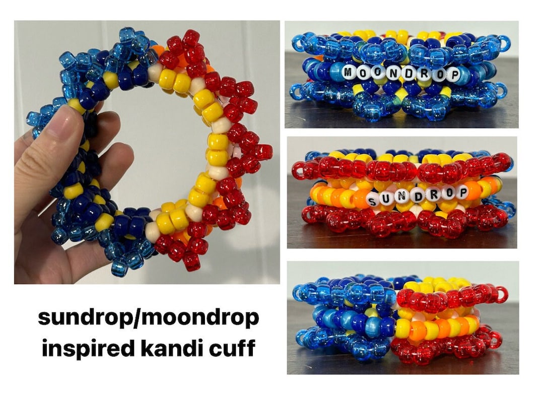 Sundrop / Moondrop FNAF Kandi Mini Rotating Cuff - Etsy