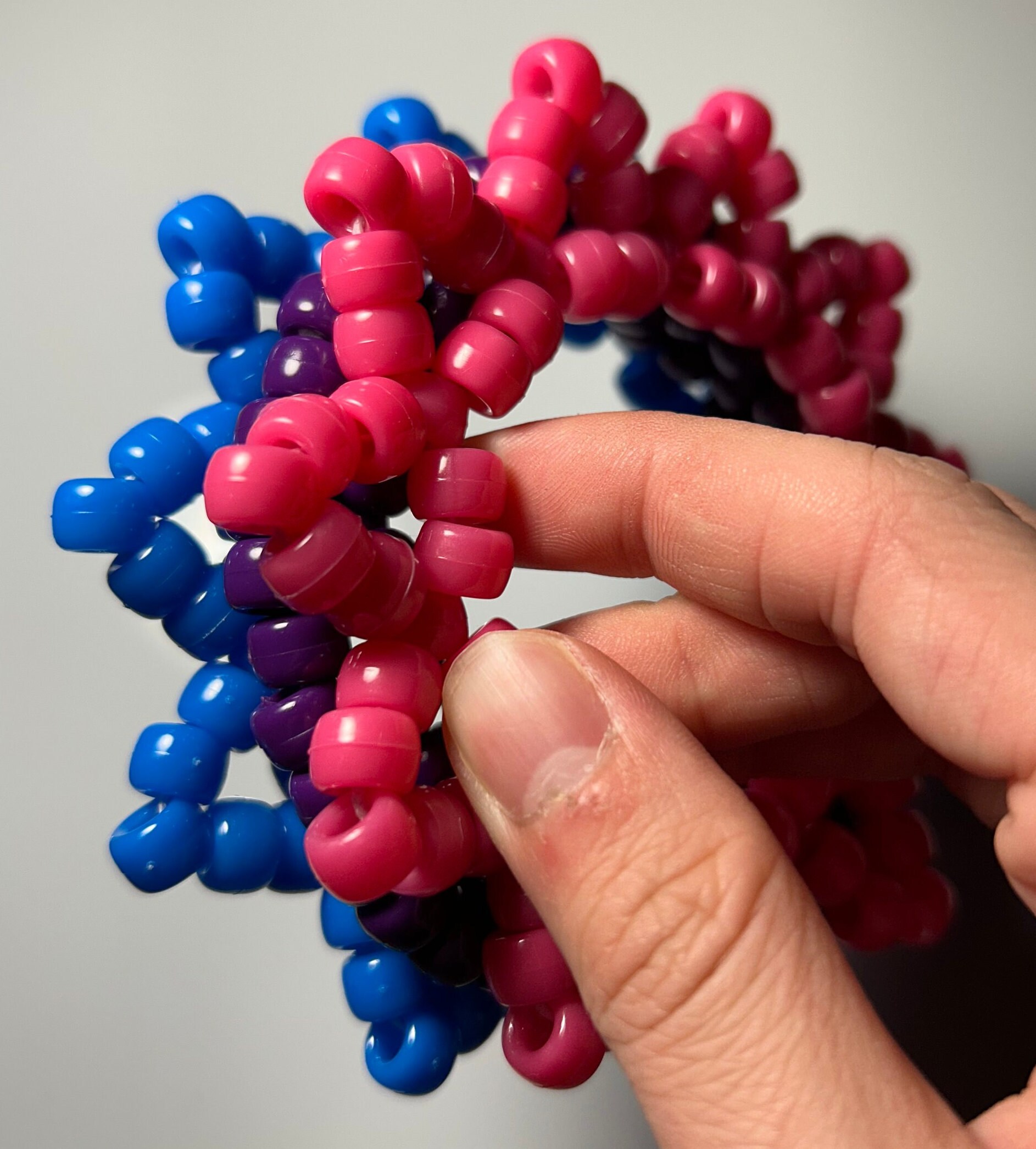 Kandi Mini Rotating Cuff Bisexual Flag - Etsy