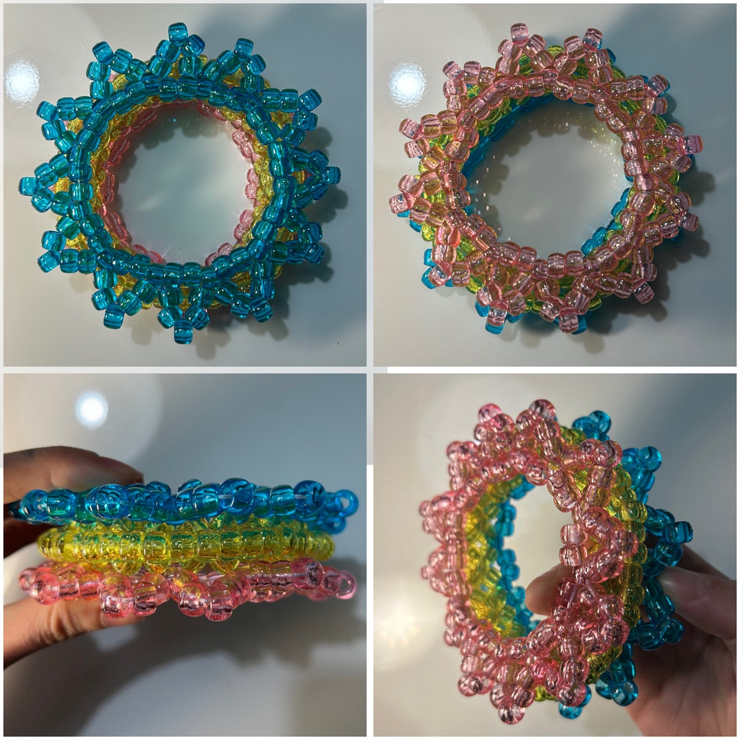 Kandi Mini Rotating Cuff Pansexual Flag - Etsy